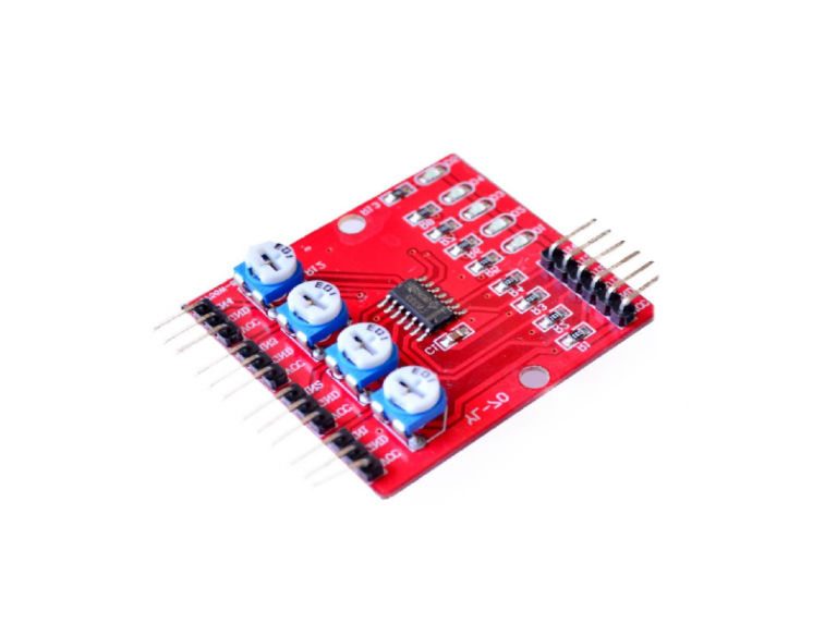 Four-Way Infrared Tracing 4 Channel Tracking Line Sensor Module - שיא ...