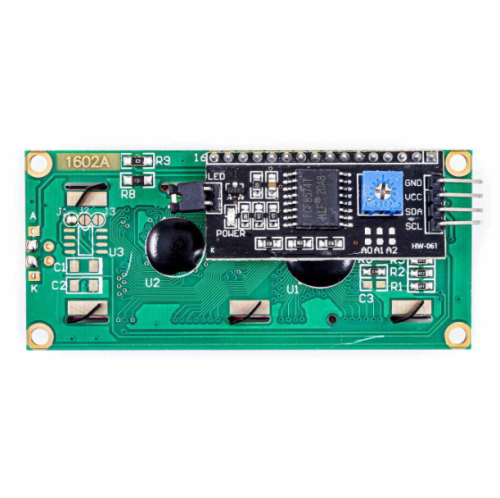 LCD1602+I2C LCD 1602 module Blue - שיא מערכות